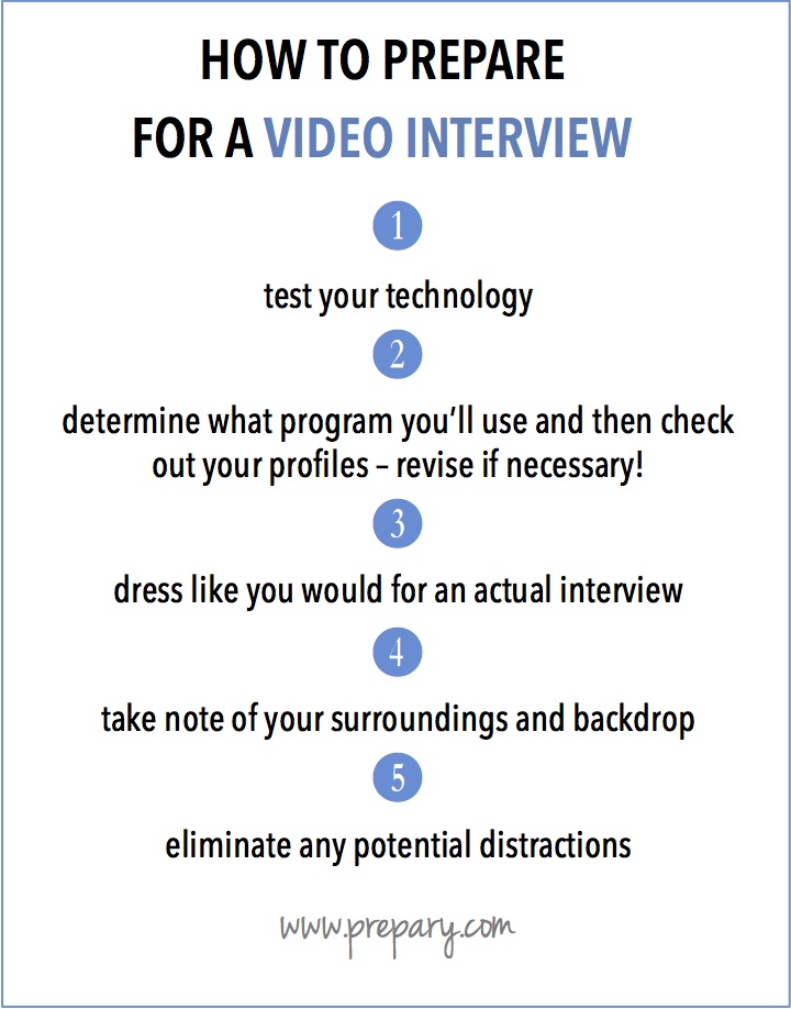How to prepare for a video interview - The Prepary : The Prepary How to prepare for a video interview - The Prepary : The Prepary